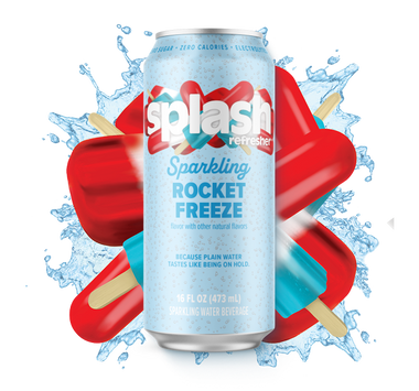 Spash Refresher 16 fl. oz. Rocket Freeze Sparkling Water (12 Pack ...
