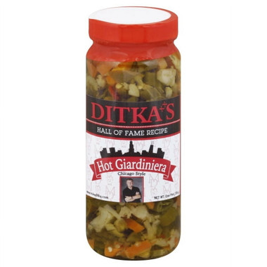Ditkas 16 oz. Hall of Fame Recipe Hot Giardiniera | Kitch'n