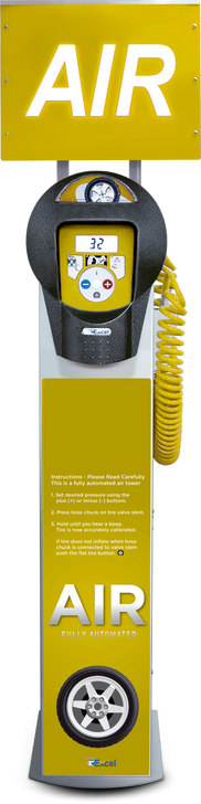 Buy Online SC05-SS | FREE AIR MACHINE | Excel Tire Gauge