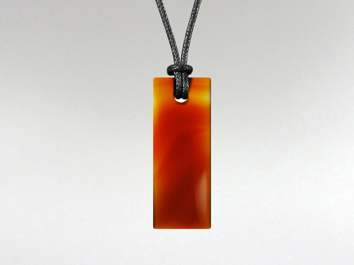 Flat Rectangle Pendant - Nuummite - Crystal Store Australia
