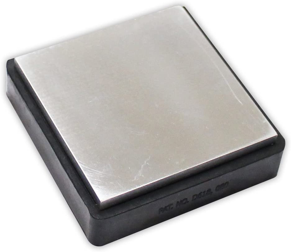 Bench Block 4X4" Steel with rubber base - SJ Jewelry Supply