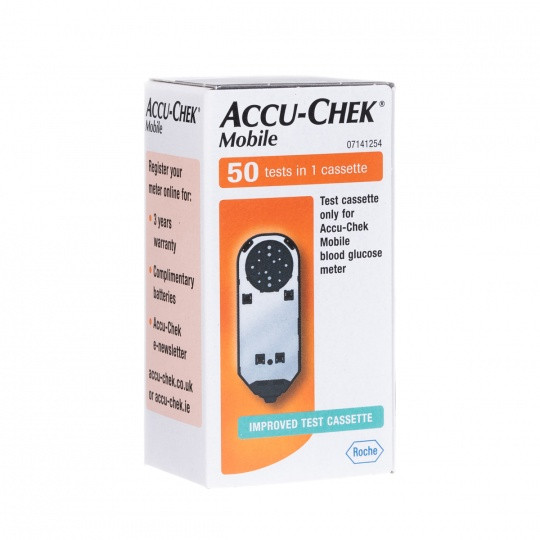 ACCU-CHEK MOBILE TEST CASSETTE 86MM, 50CT