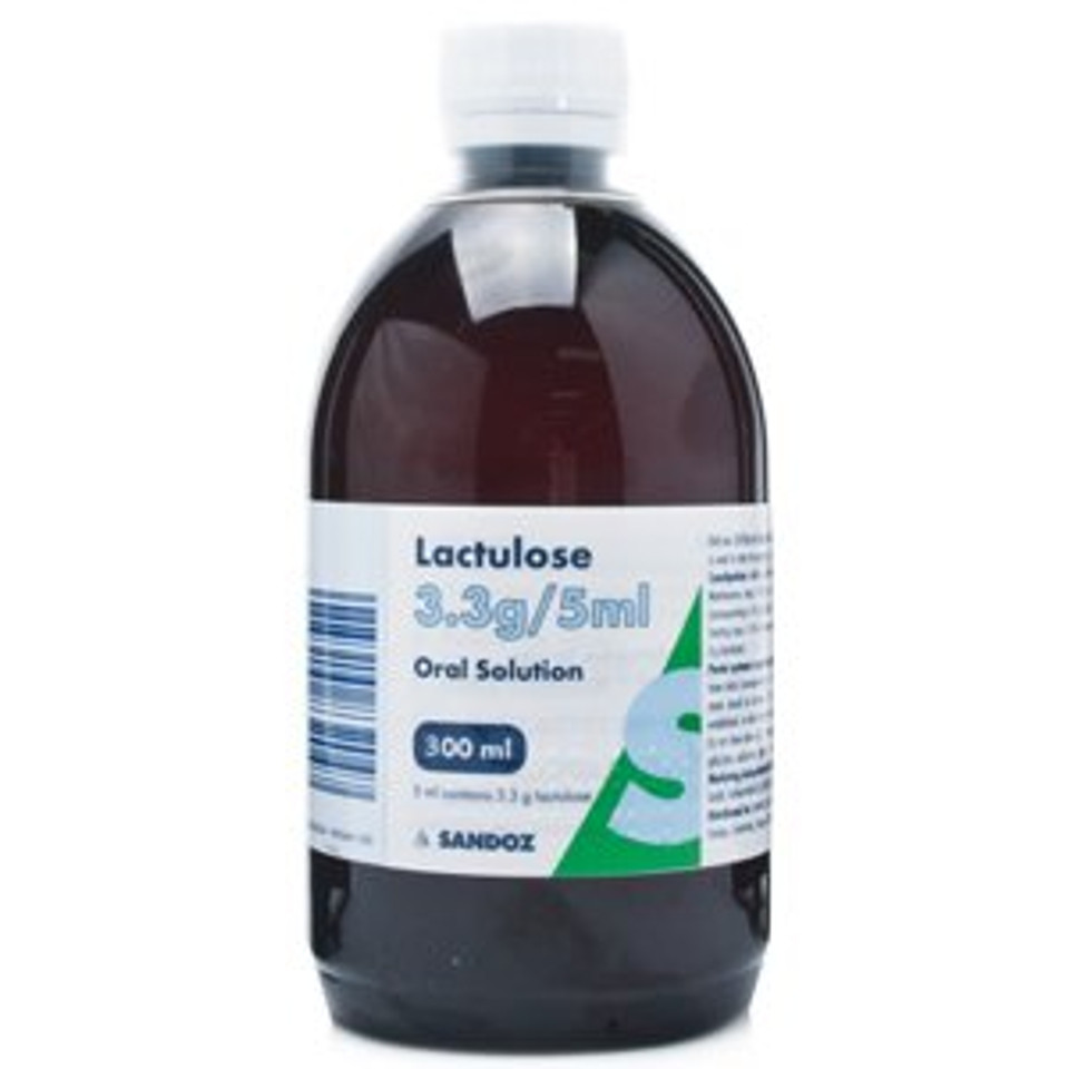 LACTULOSE 3.3G/5ML ORAL SOLUTION, 300ML