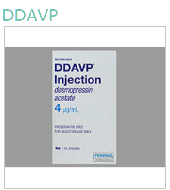 DDAVP (DESMOPRESSIN ) 4MG/ML INJECTION , 10CT