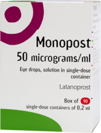 MONOPOST (LATANOPROST)50MCG/ UNIT DOSE,30CT