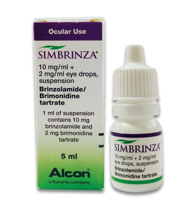 SIMBRINZA 10mg/ml/2mg/ml (Brinzolamide/Brimonidine) Eye Drop, 5ml