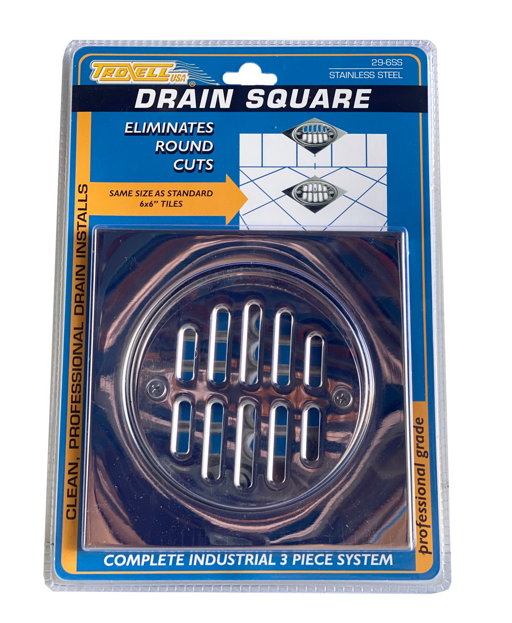 Troxell Shower Drain Frames - 3 Piece Kit