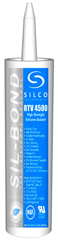 Silco Sil-Bond RTV4500 100% Silicone Sealant