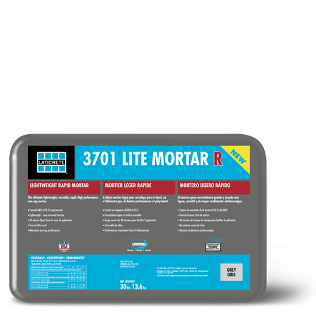 Laticrete 3701 Lite Mortar Rapid - Gray 30 lb