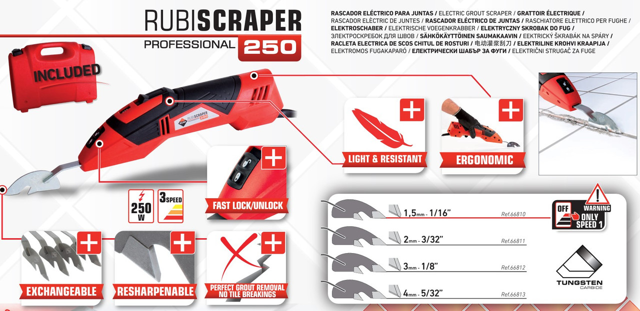 Rubi RubiScraper-250 Blades