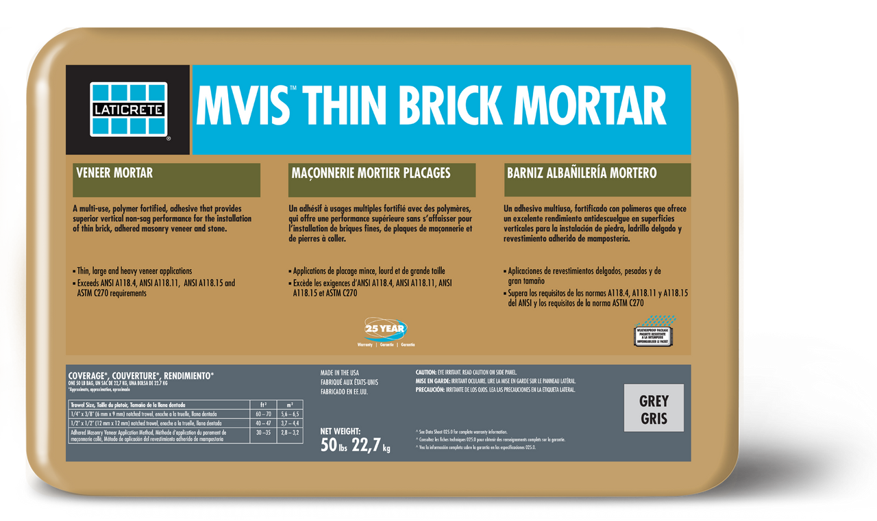 Laticrete MVIS Thin Brick Mortar - 50 lb