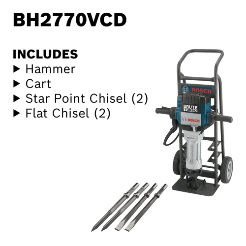 Bosch Brute Turbo Breaker Hammer with Deluxe Cart