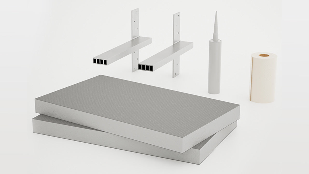 The Original Floating Shower Bench Kit with The Original Shower Bench ...
