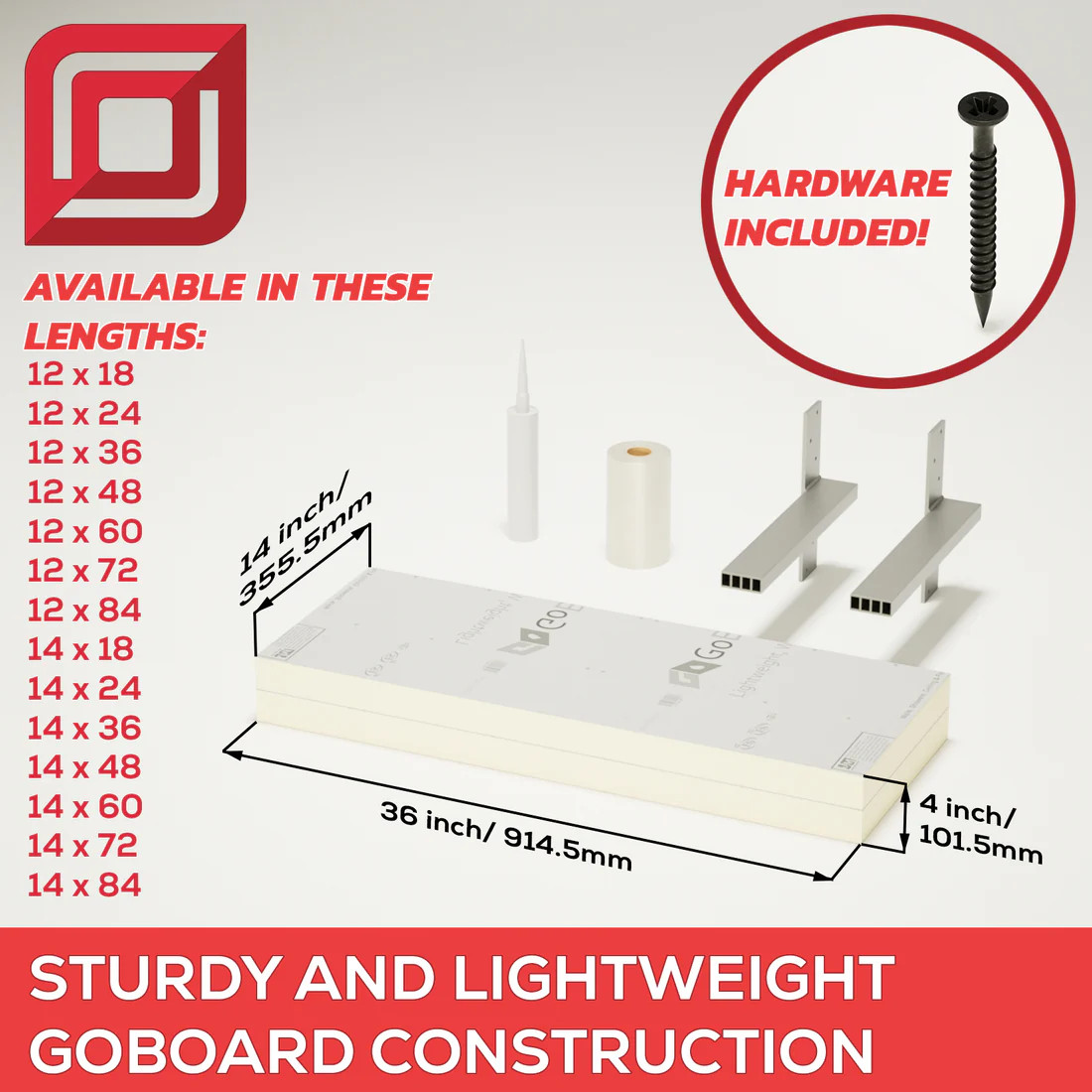 The Original Floating Shower Bench Kit with GoBoard & Original Shower ...