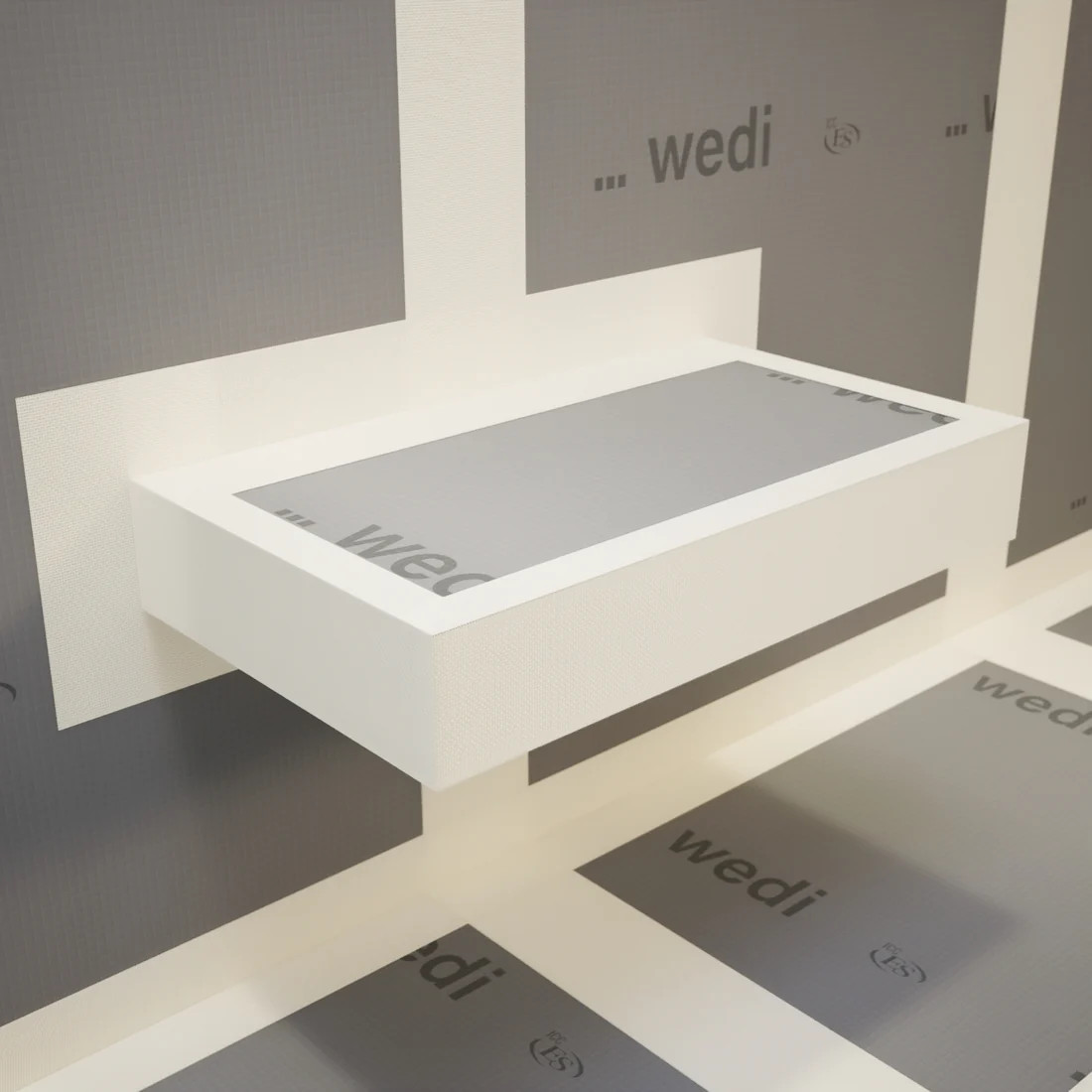 The Original Floating Shower Bench Kit with Wedi & Original Shower ...