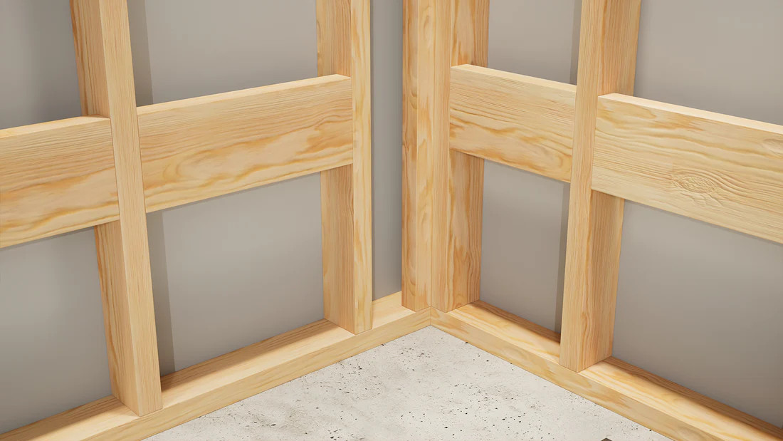 The Original Floating Corner Shower Bench Kit with GoBoard