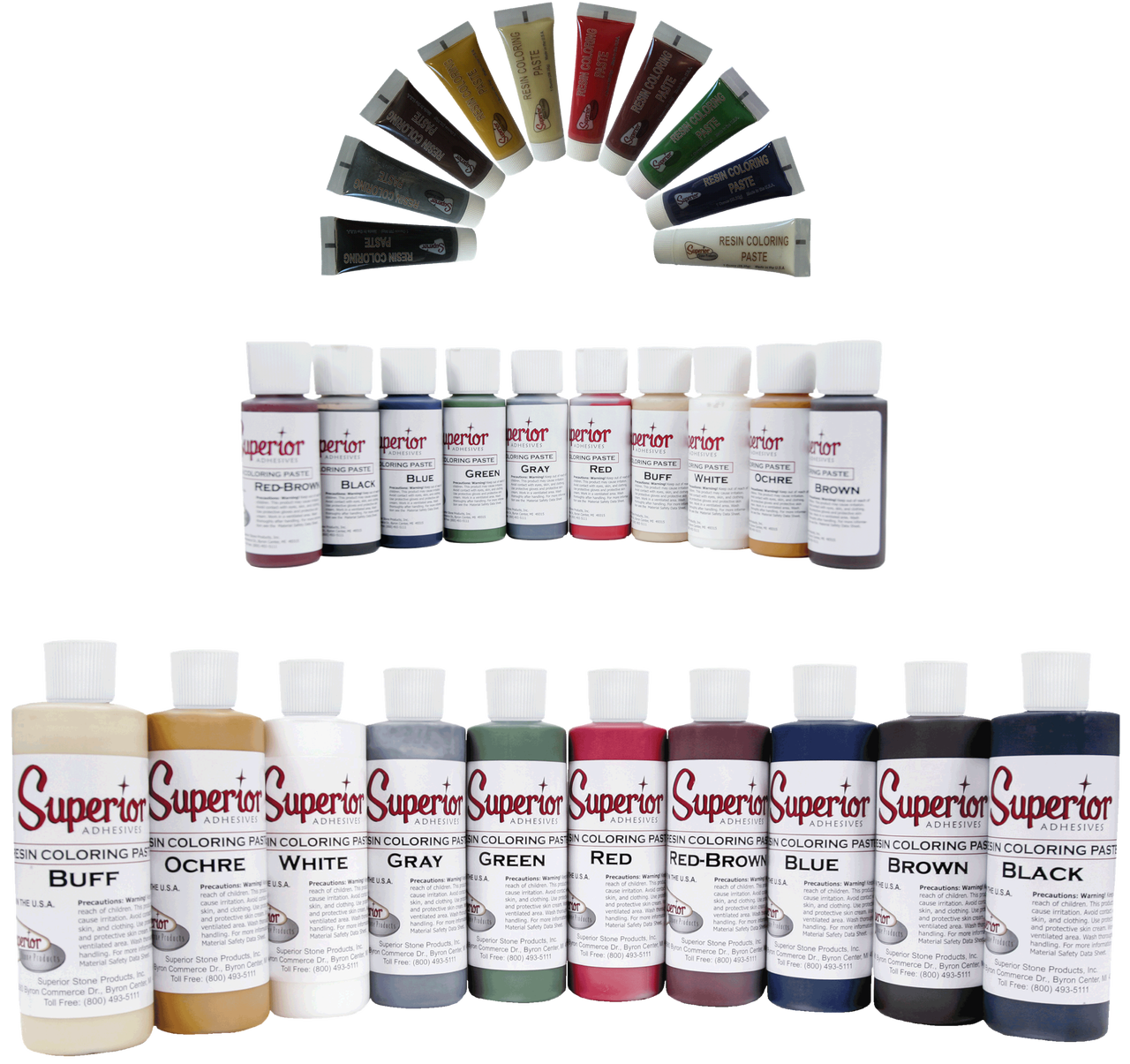Superior Coloring Pastes - Individual Colors