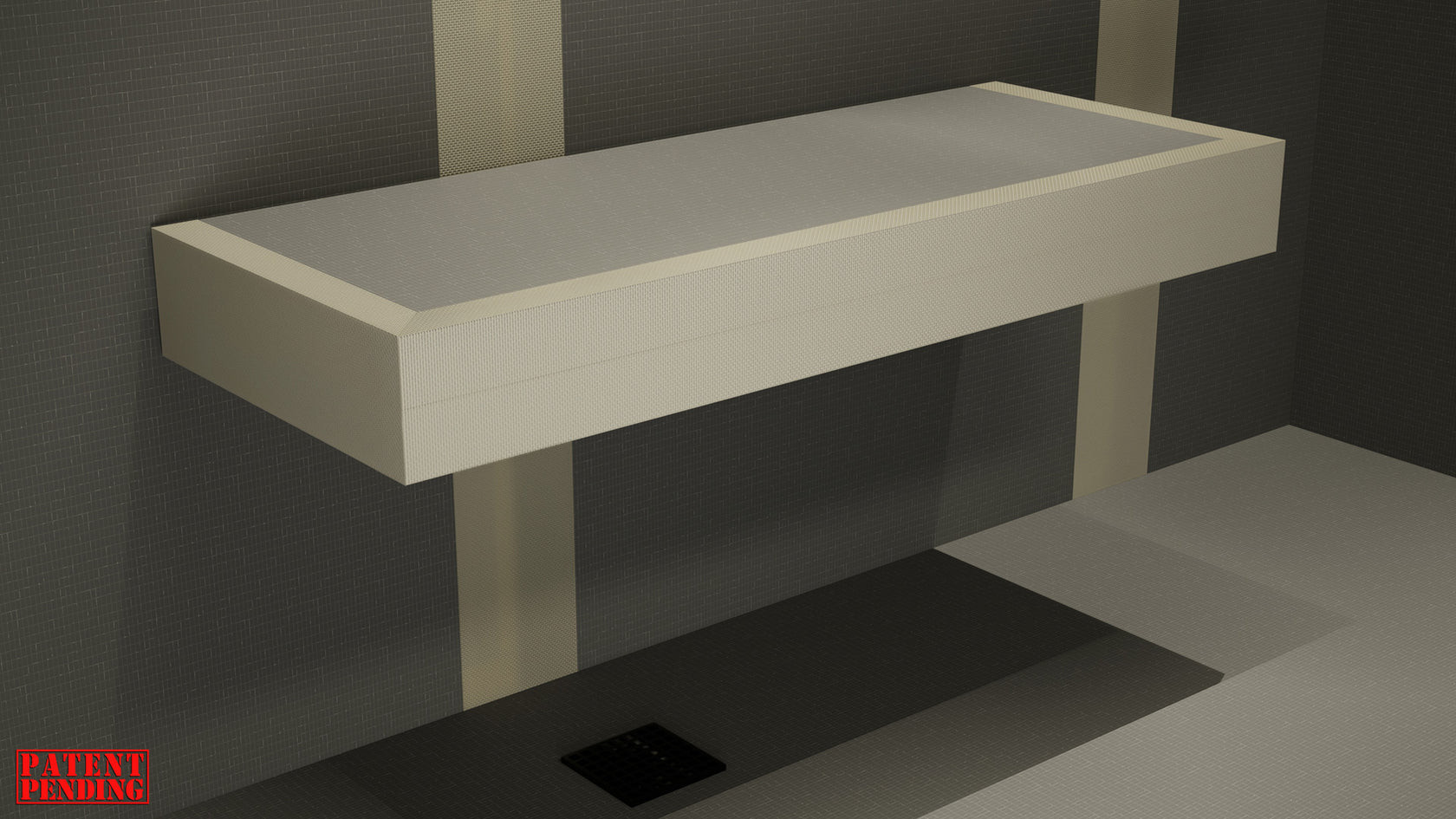 The Original Floating Shower Bench Kit with The Original Shower Bench ...