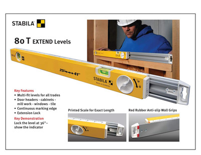 Stabila Type 80T Extendable Levels