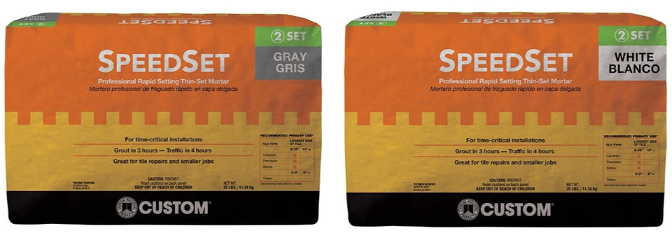 Custom SpeedSet Thinset Mortar - 25 lb