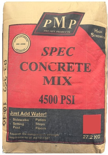 PMP Spec Concrete Mix 4500 PSI - 90 lb