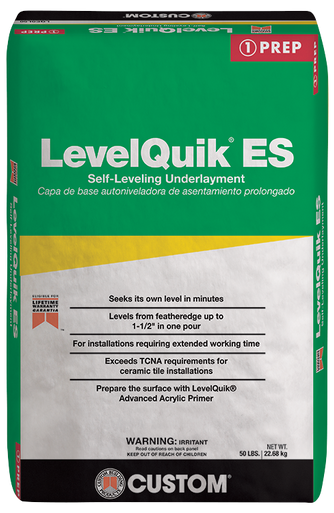 Custom LevelQuik Extended Setting Self-Leveling Underlayment - 50 lb