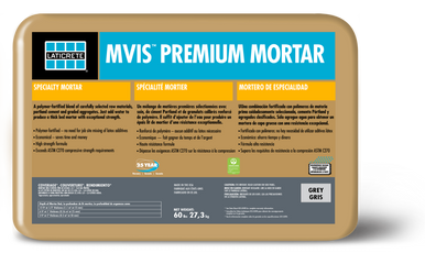 Laticrete MVIS Premium Grey Mortar Bed - Grey 60 lb