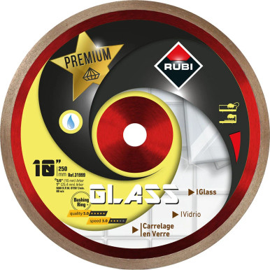 Rubi 10" Glass Premium Diamond Wet Blade