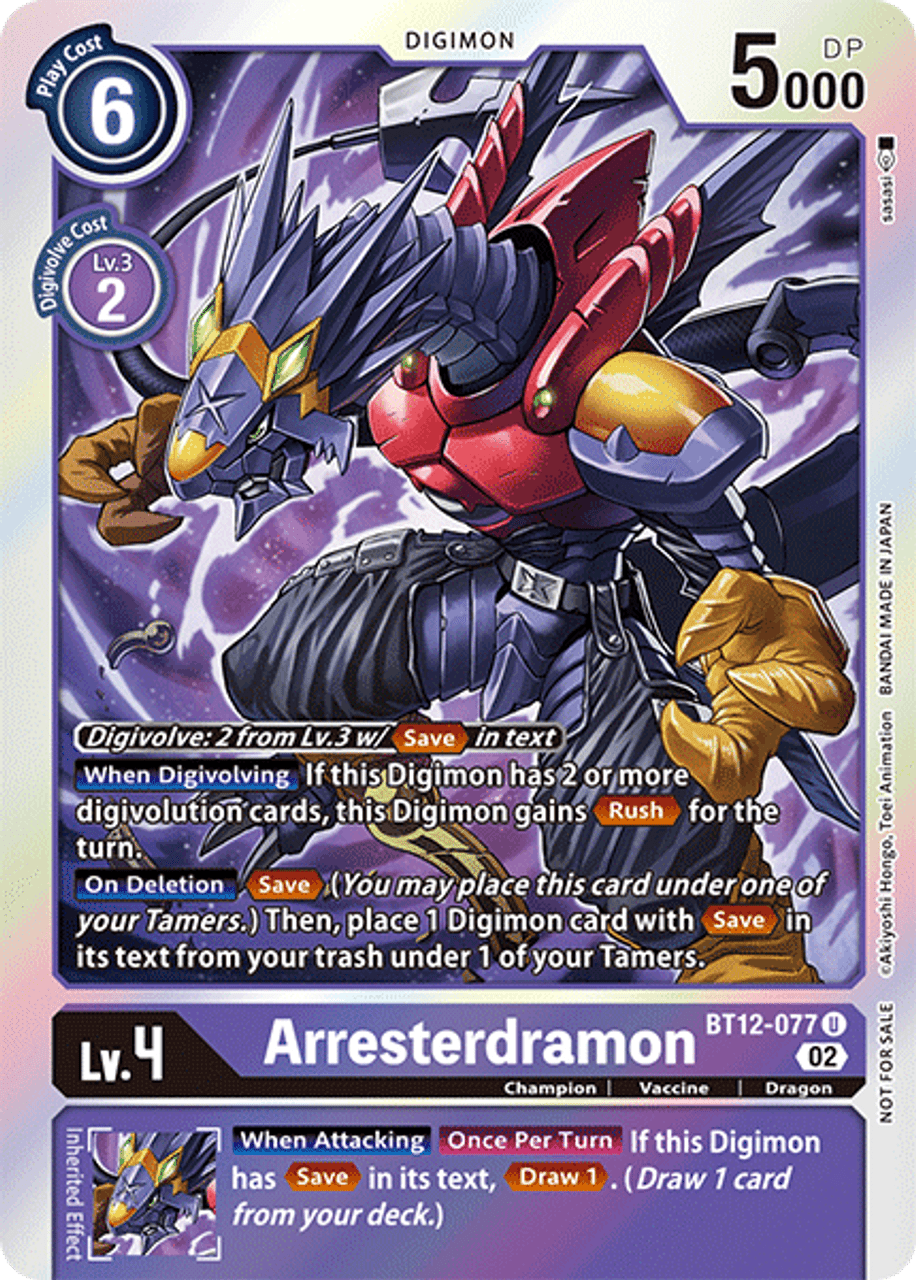 BT12-077: Arresterdramon (Box Topper)