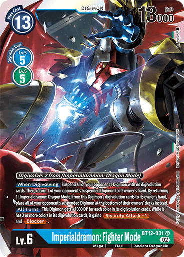 BT12-031: Imperialdramon: Fighter Mode