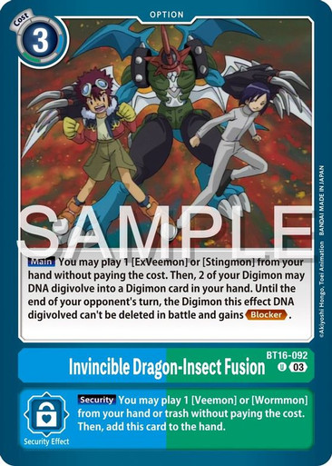 BT16-092: Invincible Dragon-Insect Fusion