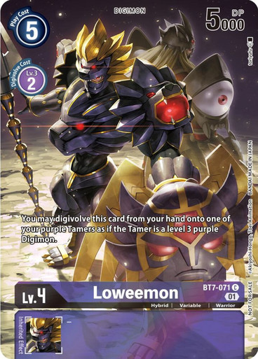 BT7-071: Loweemon (2nd Anniversary Frontier Card) - GetthosemonsNZ