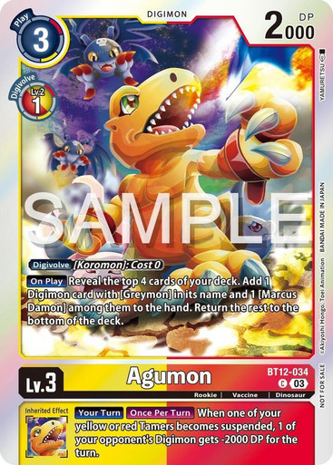 BT12-034: Agumon (Official Tournament Vol.13 Winner Pack)