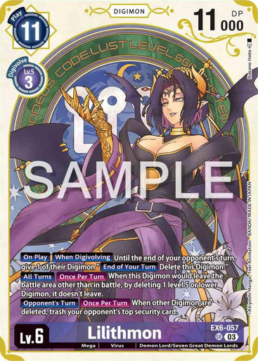 EX6-057: Lilithmon (Premium Heroines Set)