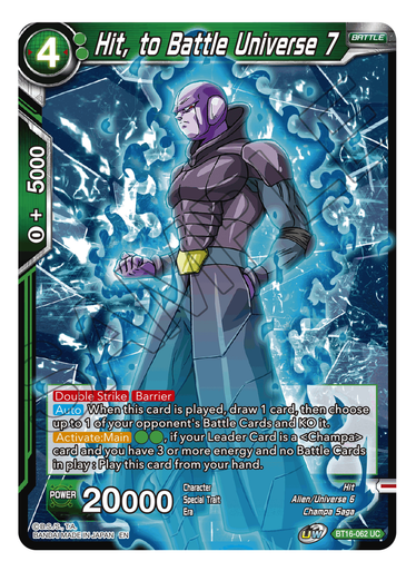 BT16-062: Hit, to Battle Universe 7 (Foil)
