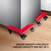 Furniture Dolly Corner Moving Dolly 1380lbs Desk Cabinet Moving Cart 4 ...