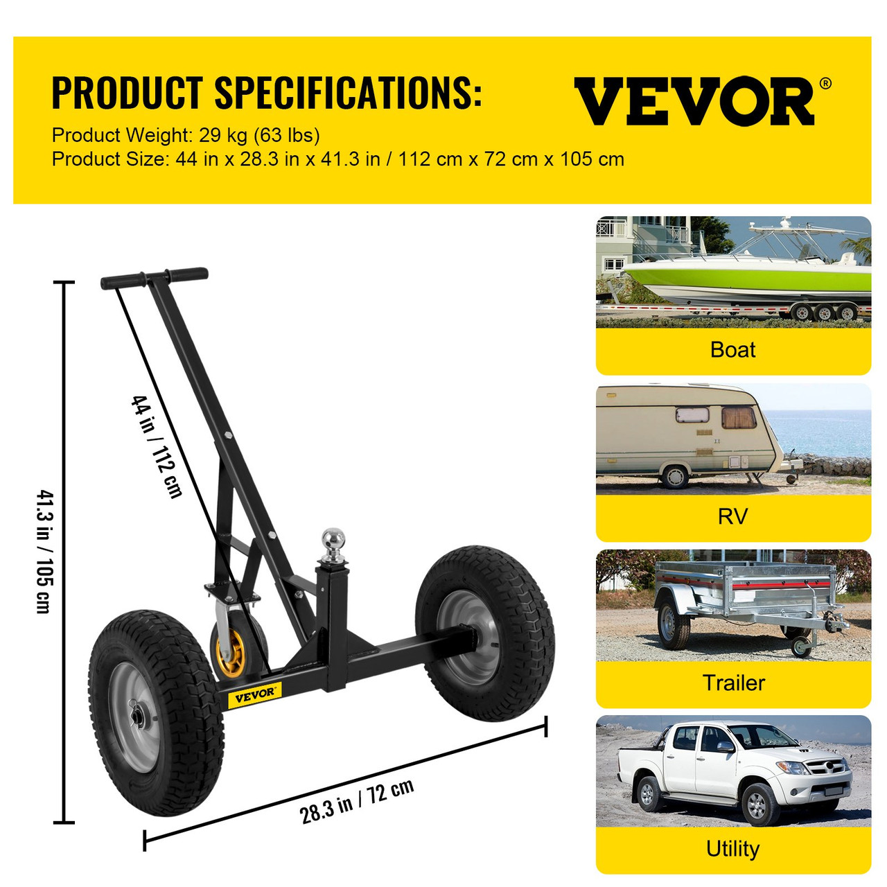 Heavy Duty Semi Trailer Dollies