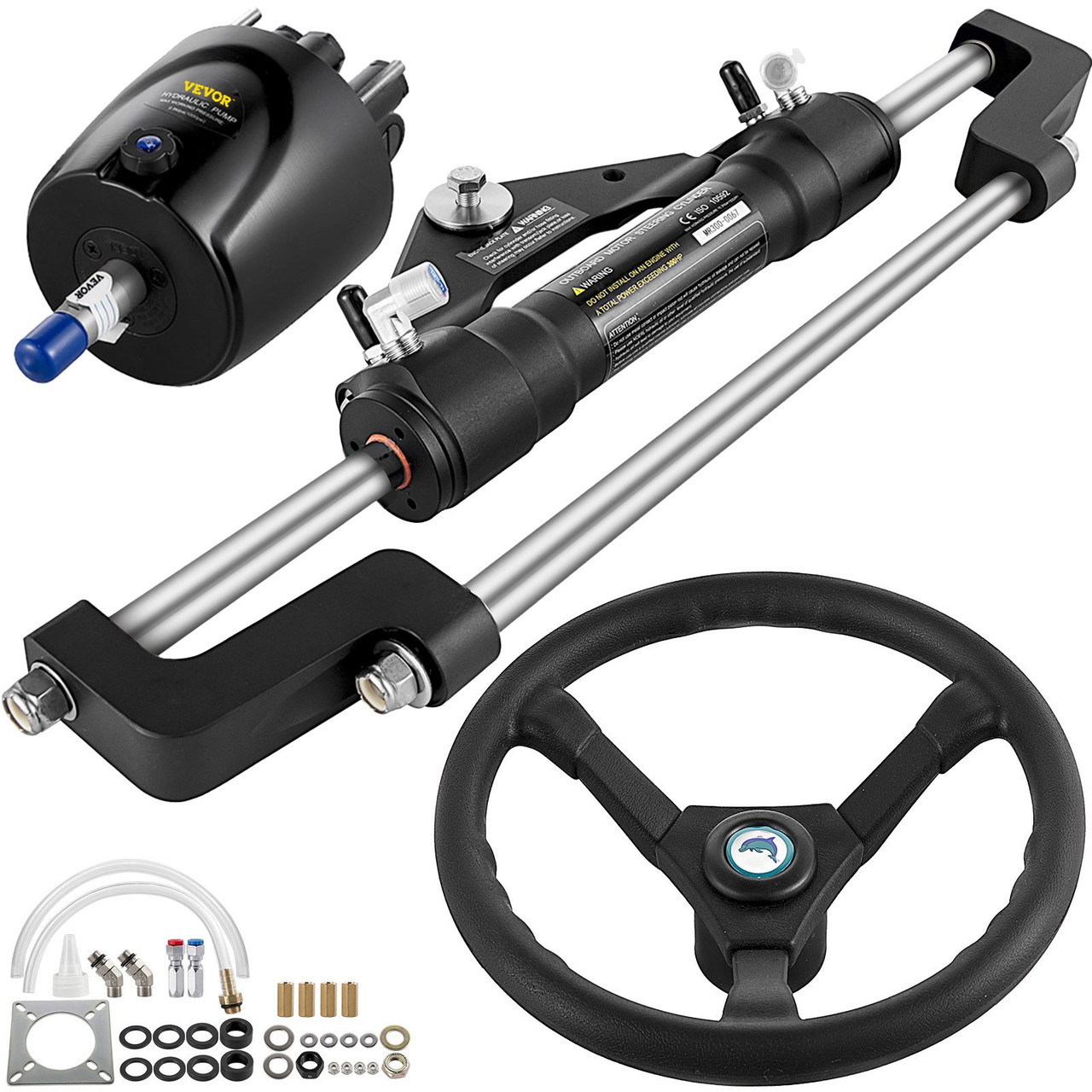 Hydraulic Outboard Boat Steering Kit HK6400A-3 Marine Steering System ...