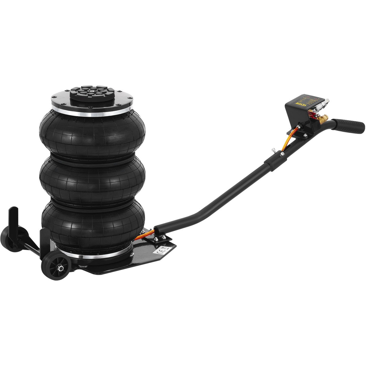 6600lbs Triple Bag Air Jack Pneumatic Jack Lifting Jack Stands ...