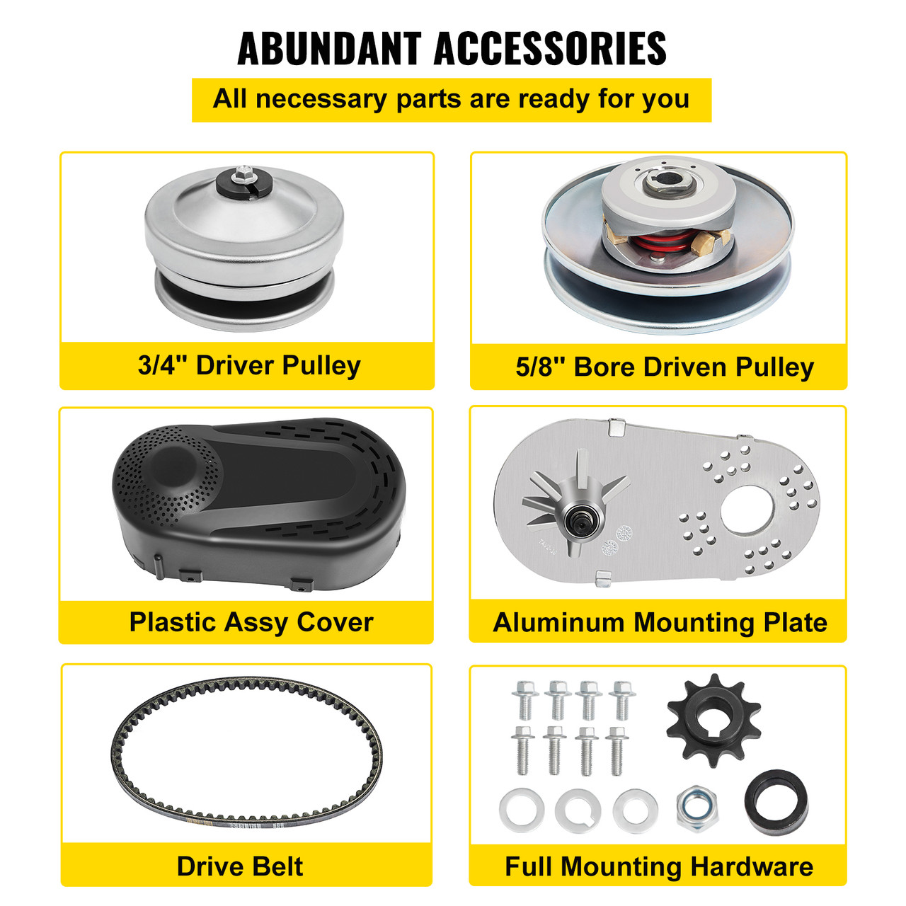 Go Kart Torque Converter Kit CVT Clutch 3/4" Replaces Comet TAV2 30-75 ...