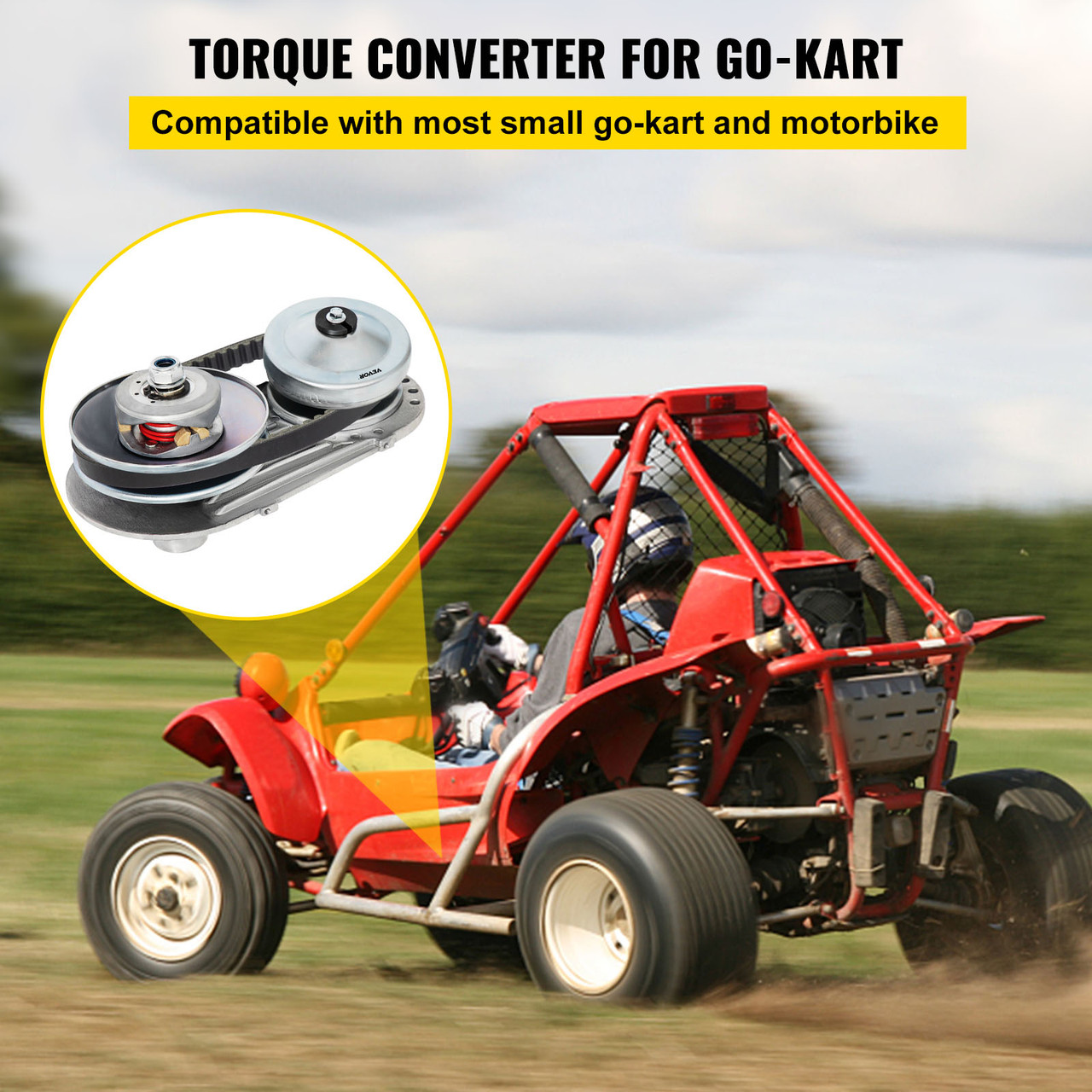 Go Kart Torque Converter Kit CVT Clutch 3/4" Replaces Comet TAV2 30-75 ...