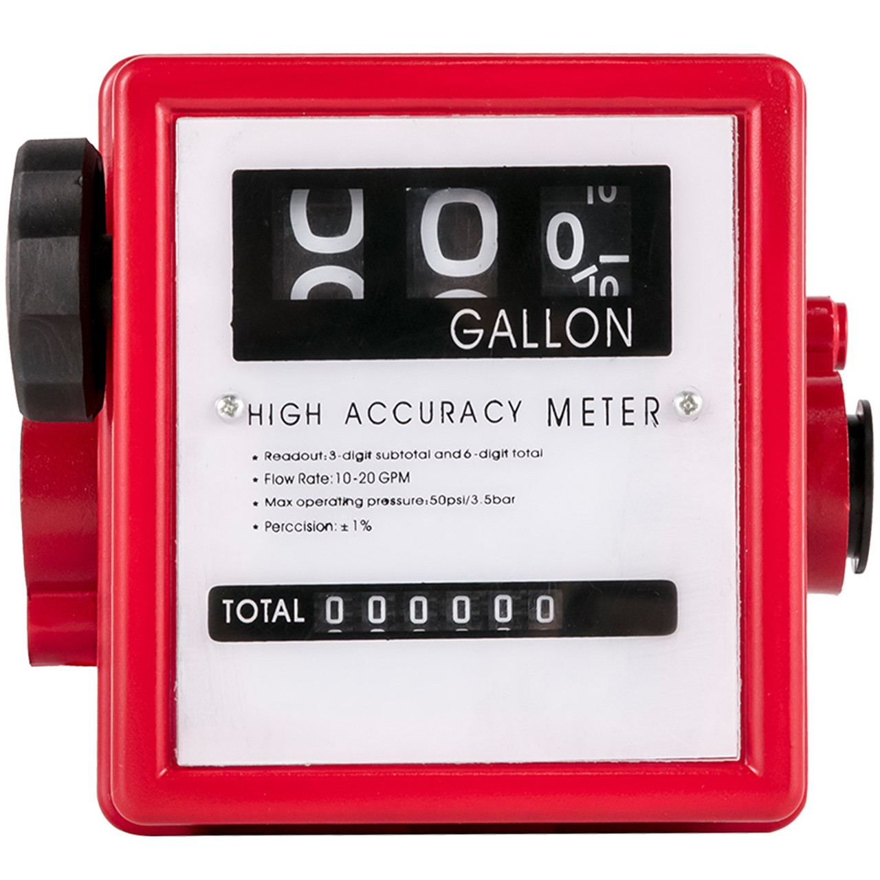 Mechanical Fuel Meter 20 GPM Fuel Flow Meter 3-Digital Batch Display ...