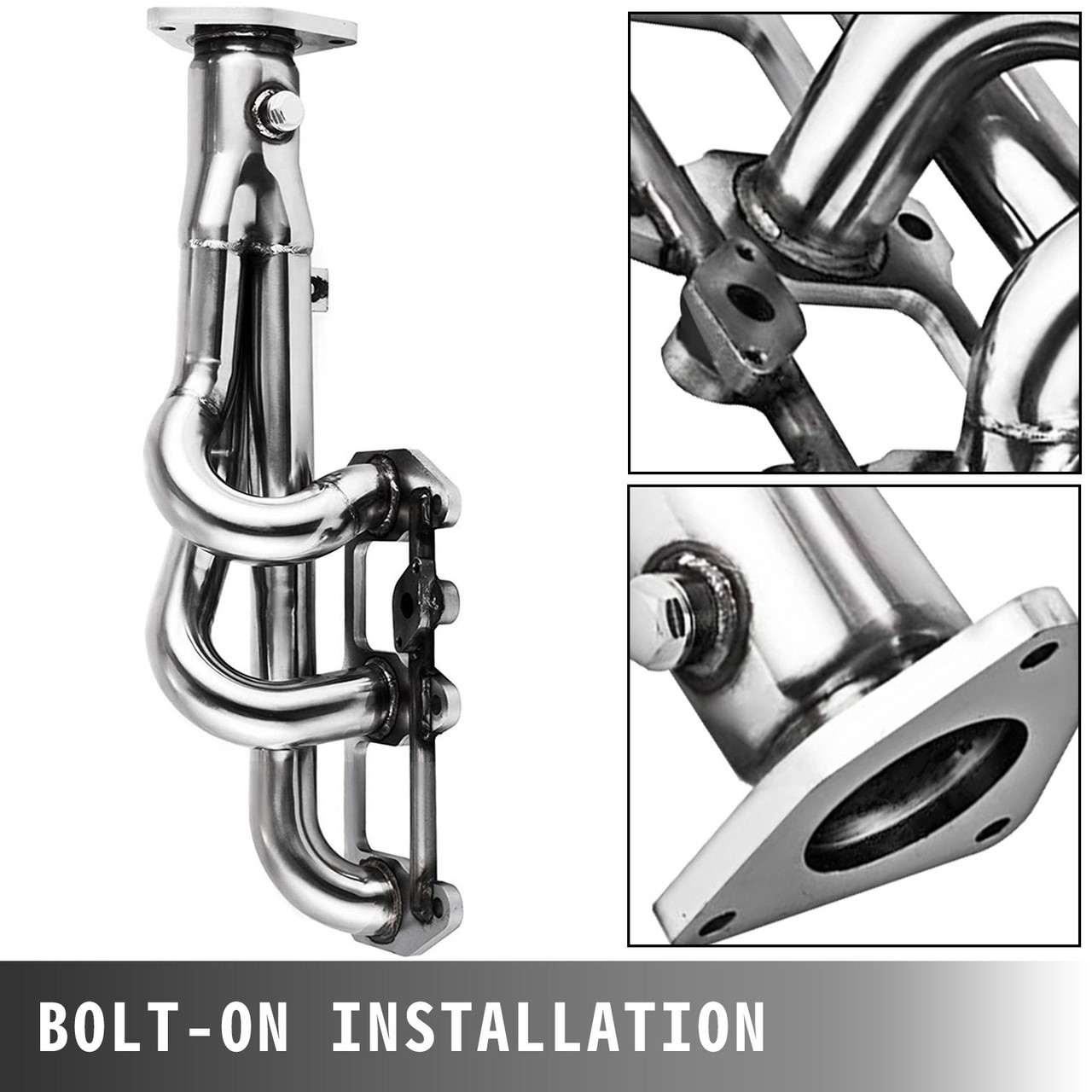 Manzo Stainless Steel Exhaust Header Fits Mazda RX-8 RX8 04 05 06 07 08