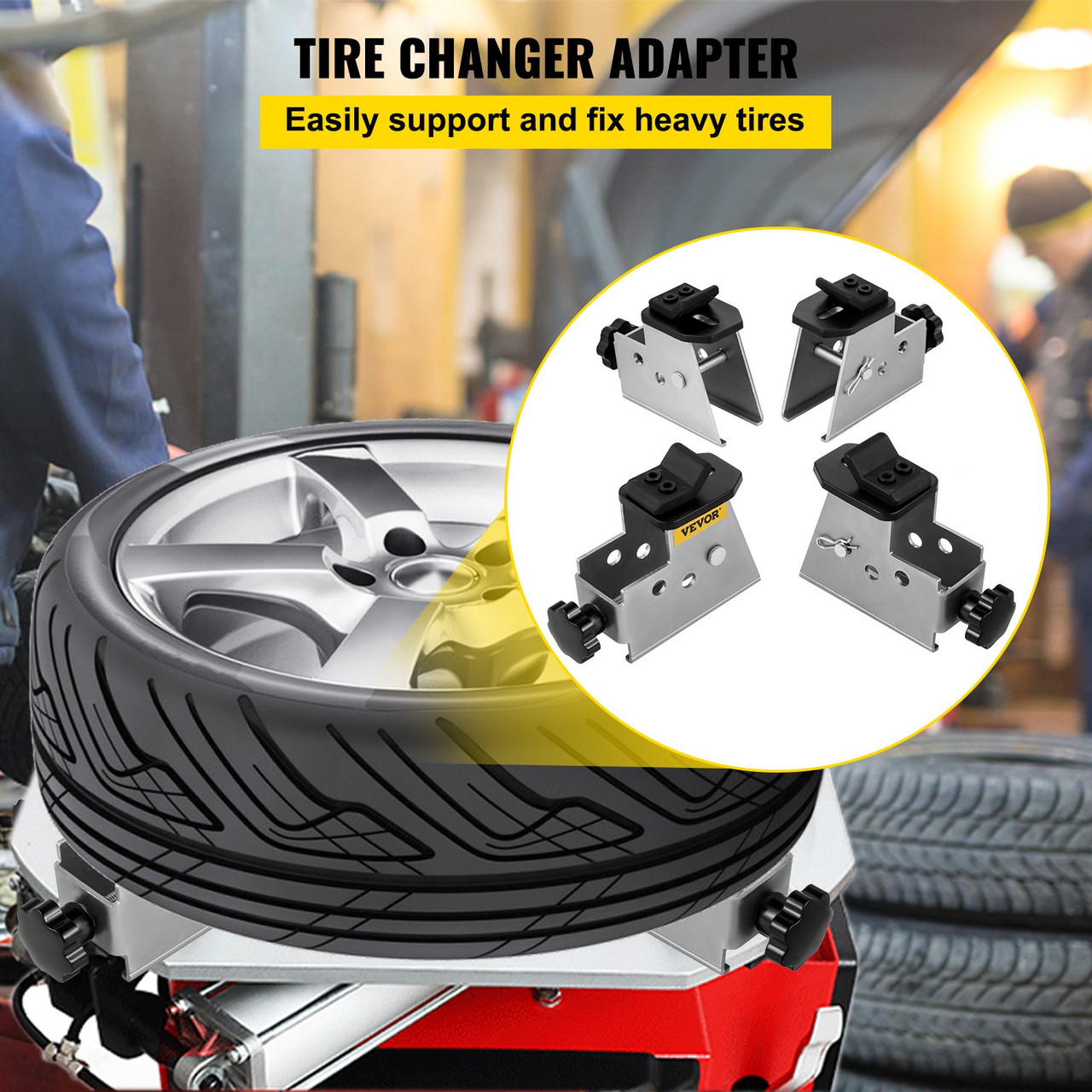 Tire Changer Adapter, 4pcs ATV Motorcycle Adapter, Metal Structure Tire ...