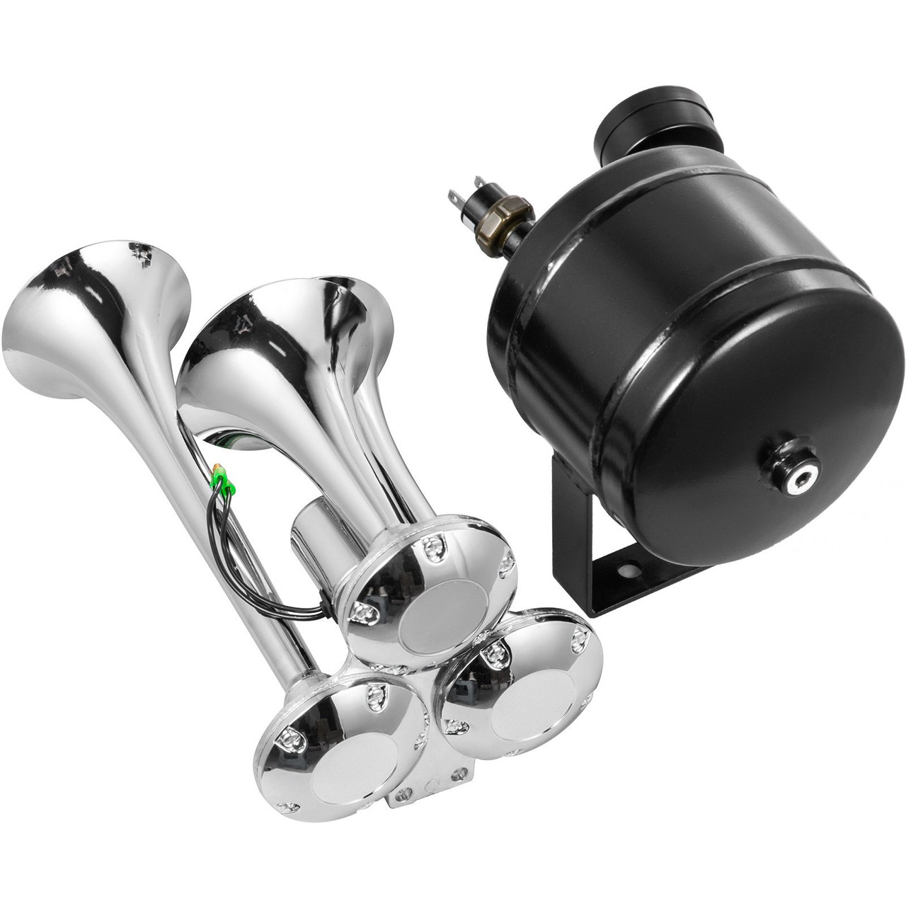 Air Horn Truck Train Horns Kit 150 PSI with 2L Air Compressor 3 ...