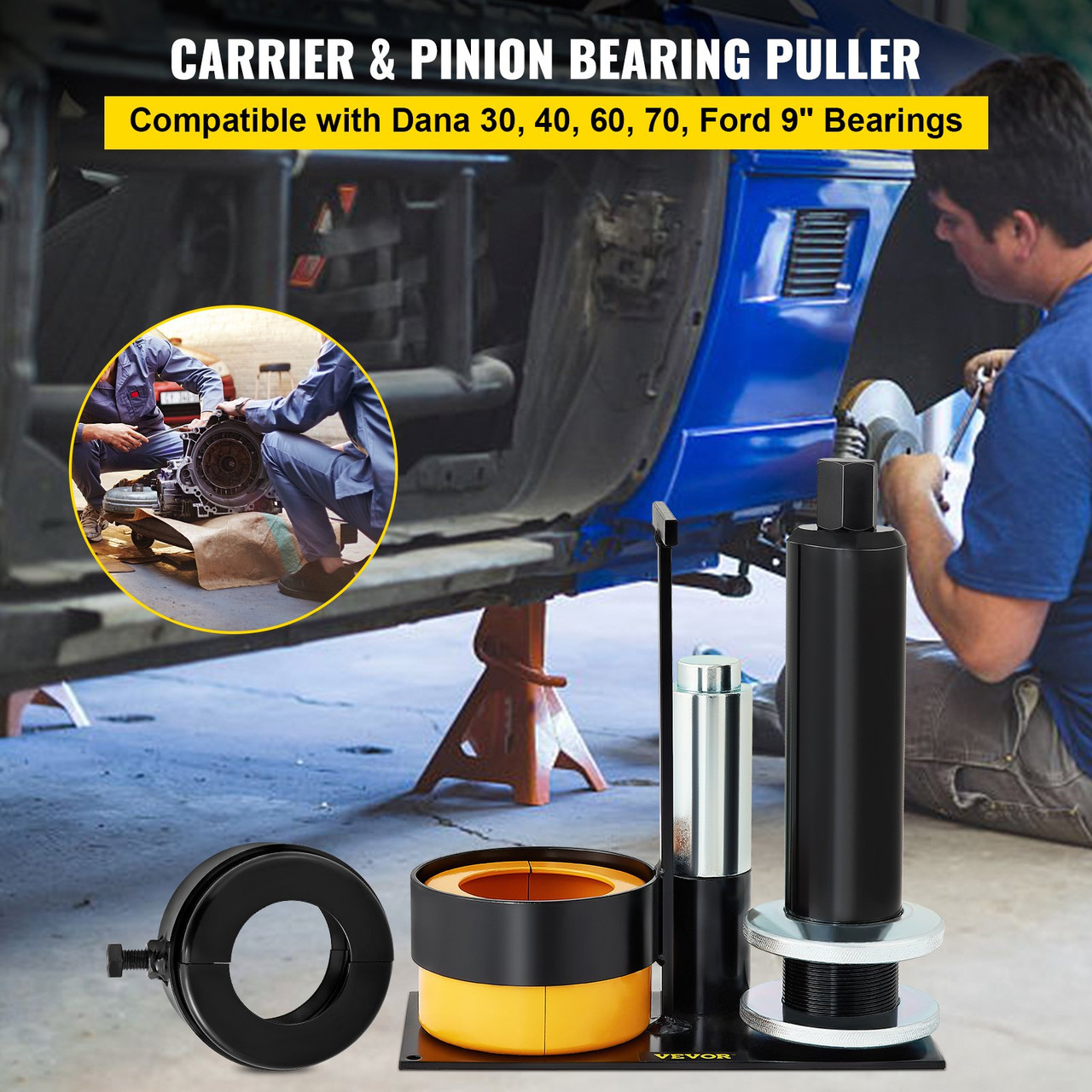 Carrier & Pinion Bearing Puller Clamshell