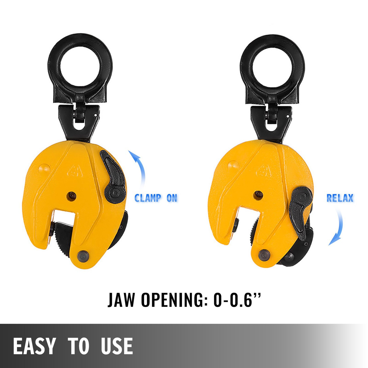 Lifting Clamp Vertical Plate Clamp 1760Lbs/0.8T Industrial Steel Plate ...
