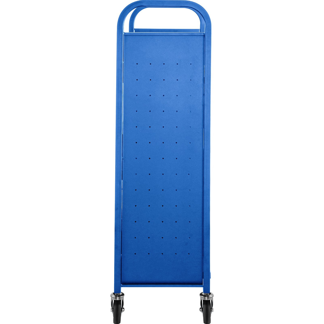 Book Cart Library Cart 200lb with Single Sided V-Shaped Sloped Shelves ...