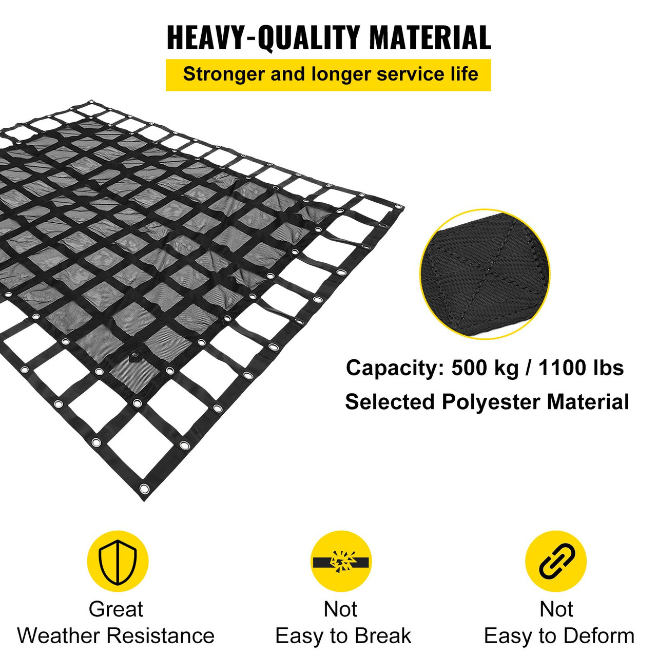 Safety Web Cargo Net with Mesh