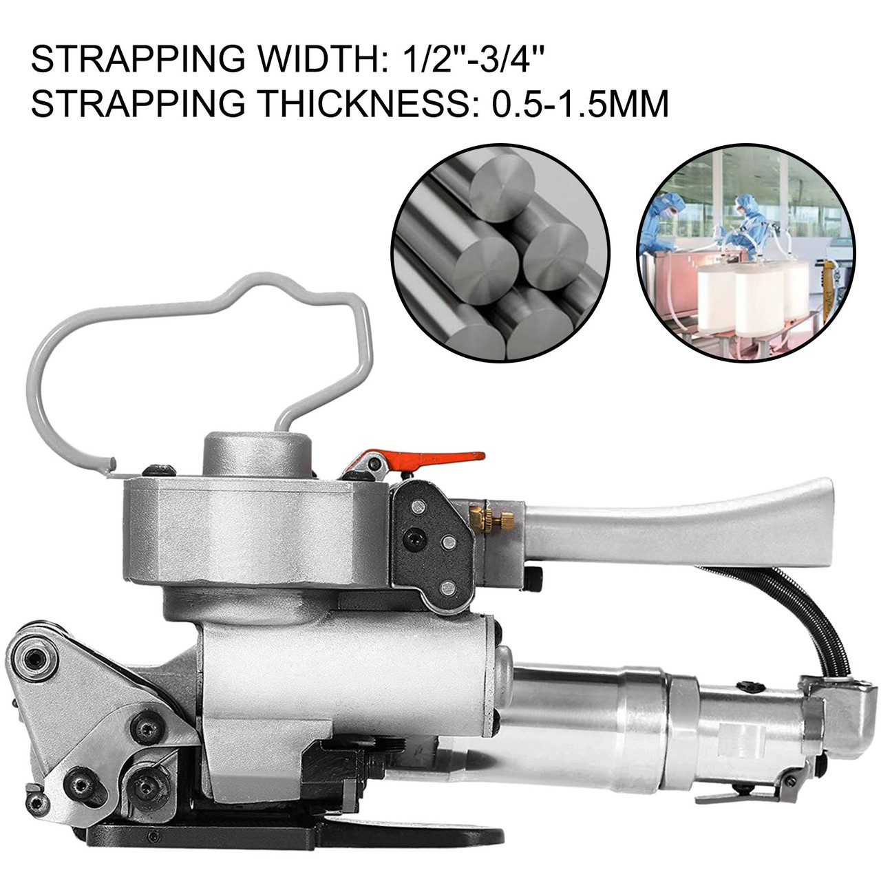 Pneumatic Strapping Tool A19, Hand Held Strapping Machine 1/2" to 3/4 ...